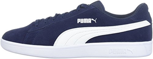 PUMA mens Smash V2 Sneaker, Peacoat/White, 10.5 US