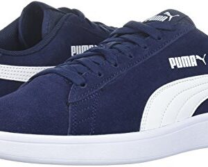 PUMA mens Smash V2 Sneaker, Peacoat/White, 10.5 US