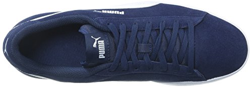 PUMA mens Smash V2 Sneaker, Peacoat/White, 10.5 US