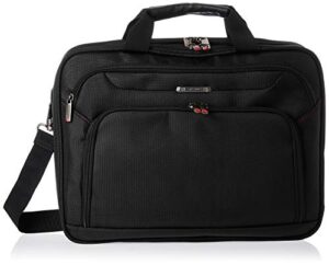 samsonite xenon 3.0 gusset check-point friendly tech locker brief, black