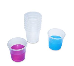 2 ounce medicine cups - thick plastic disposable medicine cups (50)