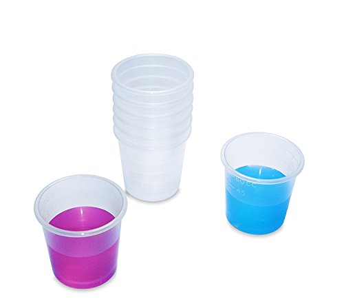 2 Ounce Medicine Cups - Thick Plastic Disposable Medicine Cups (50)