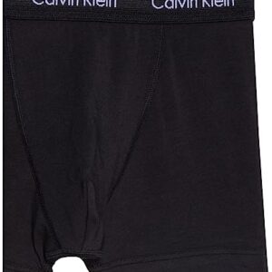 Calvin Klein Men's Cotton Stretch Multipack Boxer Briefs, Cobalt Water/Black/Navy, Large