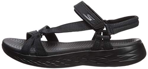 Skechers womens On-the-go 600 - Brilliancy Sport Sandal, Black, 10 US