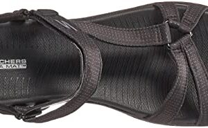 Skechers womens On-the-go 600 - Brilliancy Sport Sandal, Black, 10 US