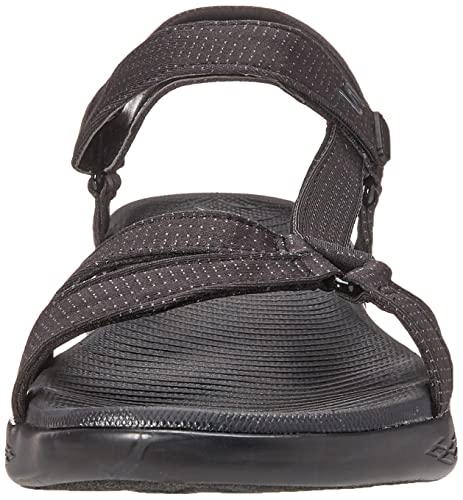 Skechers womens On-the-go 600 - Brilliancy Sport Sandal, Black, 10 US