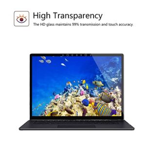 Megoo Screen Protector for Surface Laptop 5/ Laptop 4 13.5 Inch,Tempered Glass/Easy Installation/Ultra Clear Screen, Compatible for Microsoft Surface Laptop 3/2/1