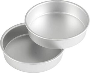 wilton aluminum 8-inch round cake pan set, 2-piece