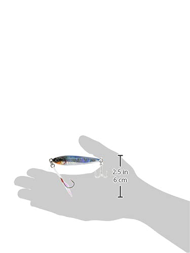 JACKALL Metal Jig Big Backer Jig, 2.7 inches (68 mm), 1.4 oz (40 g), Sardine / Magma Wave Holo