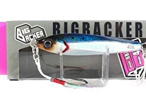 JACKALL Metal Jig Big Backer Jig, 2.7 inches (68 mm), 1.4 oz (40 g), Sardine / Magma Wave Holo