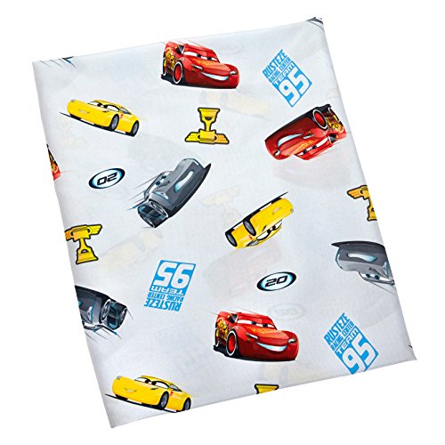 Disney Cars Rusteze Racing Team 4 Piece Toddler Bedding Set, Blue/Red/Yellow/White