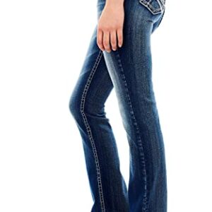 WallFlower Women's Luscious Curvy Bootcut Mid-Rise Insta Stretch Juniors Jeans (Standard and Plus), Jenna, 9