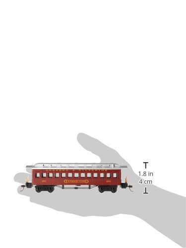 Bachmann Trains - Open Sided Excursion Car - DURNGO & SLVRTN #270 "YANKEE GIRL" - HO Scale, Prototypical Red (13409)