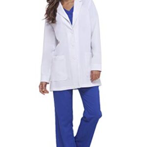 Healing Hands Womens Lab Coat 4 Pocket Full Sleeve Mid length 5064 Felicity The White Coat Minimalist Collection White XL