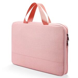 14 inch chromebook case sleeve for hp 14 laptop/pavilion 14/stream 14/elitebook, acer swift x, dell xps 15 / inspiron 14, lenovo ideapad 3 14, asus chromebook flip 14 waterproof computer bag(pink)