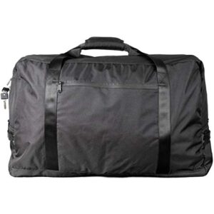 Dime Bags Omerta Cleaner | Large Carbon-Lined Duffle Bag | Lockable Zippered Carbon Filter Bag (Black)