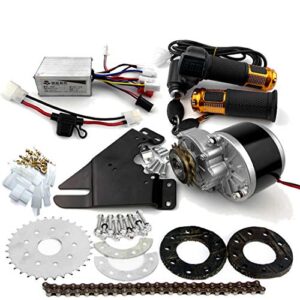 l-faster 250w electric conversion kit for common bike left chain drive customized for electric geared bicycle derailleur（twist kit）