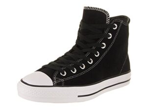 converse unisex sneaker, black black white, 7 us men