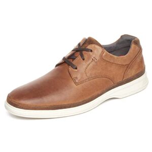 rockport mens dressports 2 go plain toe oxford, new caramel, 12 us