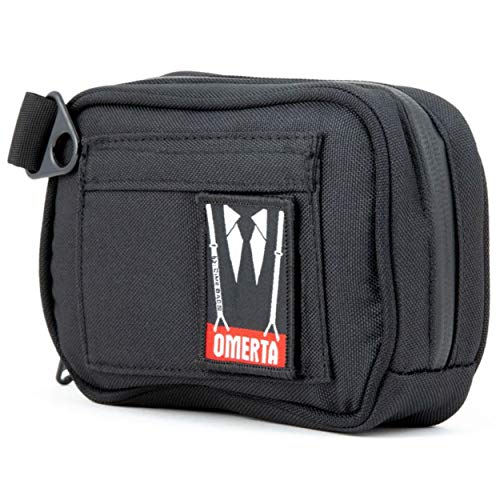 DIME BAGS Omerta Boss Carbon Filter Padded Pouch with Activated Carbon Technology | Low-Profile and Sleek Design (7 Inch, Black)