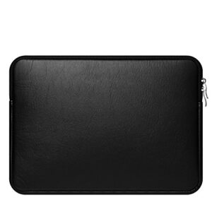 CCPK 11.6" Chromebook Case 11.6 Inch Compatible for Dell XPS 13 Surface Pro 12 Inch MacBook Air 11" Samsung 4 Inspiron HP Stream ASUS VivoBook Carrying Protective Laptop Sleeve Cover PU Leather, Black