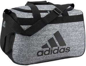 adidas diablo small duffel bag, jersey onix grey/black, one size