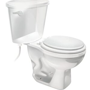 Fluidmaster 640 PERFECT FIT Universal Toilet Tank Flush Lever In White, Plastic Toilet Handle With Adjustable Arm