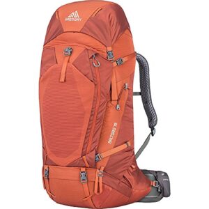 gregory mountain products men's baltoro 75, ferrous orange, large