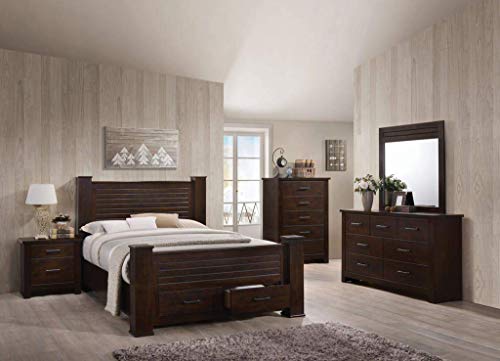 ACME Panang Eastern King Bed w/Storage - 23367EK - Mahogany