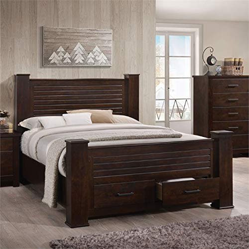 ACME Panang Eastern King Bed w/Storage - 23367EK - Mahogany