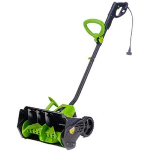 earthwise sn70016 electric corded 12amp snow shovel, 16" width, 430lbs/minute