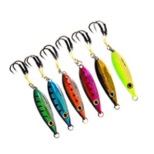 Palomar Flat Fall Jig Slow Pitch Vertical Iron Ocean Lure | MUSTAD Hooks-Owner Rings | Kevlar Assist Cord | 10 Colors-5 Weights | 6-Pack / 2-Pack Bulk Prices | Evolutionary Graphene Paint | US Owned