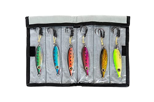 Palomar Flat Fall Jig Slow Pitch Vertical Iron Ocean Lure | MUSTAD Hooks-Owner Rings | Kevlar Assist Cord | 10 Colors-5 Weights | 6-Pack / 2-Pack Bulk Prices | Evolutionary Graphene Paint | US Owned