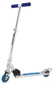 razor a2 kick scooter for kids – wheelie bar, foldable, lightweight, front vibration reducing system, adjustable height handlebars