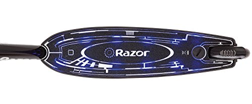 Razor Tekno Kick Scooter for Kids Ages 6+ - Pulsating Multi-Color Lighted Deck, For Riders up to 143 lbs