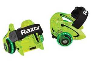 razor jetts dlx heel wheels - neon green - ffp