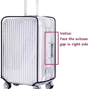 JenKin Luggage Protector Suitcase Cover PVC Waterproof Travel Suitcase Fits Most 20" to 30"(24")