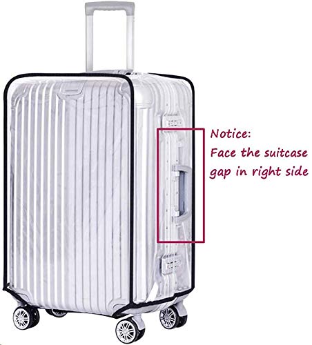 JenKin Luggage Protector Suitcase Cover PVC Waterproof Travel Suitcase Fits Most 20" to 30"(24")