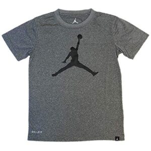 Nike Air Jordan Boys Jumpman Dri-Fit T-Shirt (Medium, Carbon Heather)