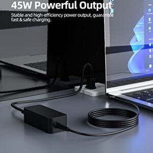 45W AC Charger Fit for HP Model 14-fq0013dx 15-dw2025od 15-dw2025cl 15-dw2008ca 15-dw2065st 15-dw2063st 15-dw2037wm 15-dw3025od 15-dw3002np 15-dw3056cl Laptop Power Supply Cord