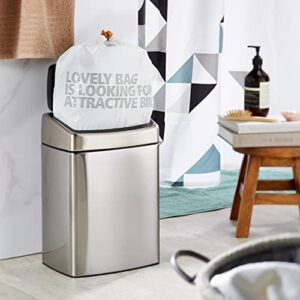 Brabantia Trash Can Liner Code X, 3.2 gallon, White