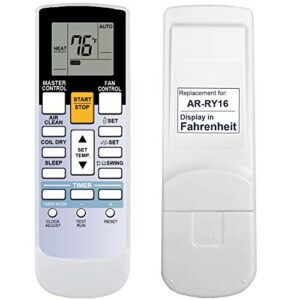 replacement for fujitsu air conditioner remote control model number ar-ry16 works for 24cl1 30clx 30clx1 36clx1 asu24cl asu24cl1 asu24rlq asu24rlxq asu24rlxq1 asu30clx asu30clx1 asu30rlxq