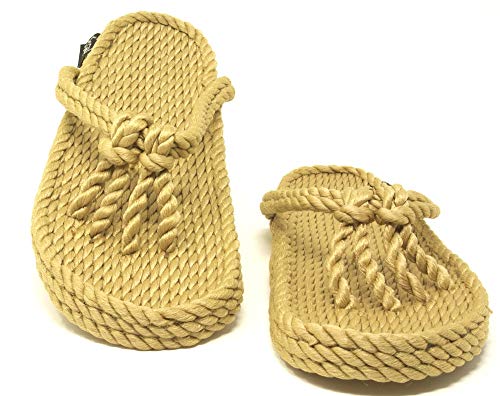 nomadic state of mind Moksha Sandal - Handmade Rope Shoes – Machine Washable – Comfortable & Lightweight – Vegan Friendly – For Women & Men (numeric_13)