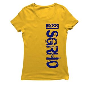 sigma gamma rho year hollister t-shirt (large, laker gold)