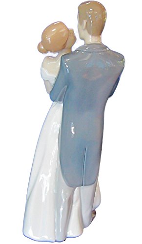 Nao figurine by Lladro 02001713 Unforgettable day 1713- Beautiful porcelain statue -Bride with a long dress and Groom, Kissing Couple, Nice, Elegant, Romantic ,Wedding gift collectibles new