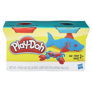 Play-Doh 2-Pack of Cans (Blue and Red)