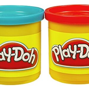 Play-Doh 2-Pack of Cans (Blue and Red)