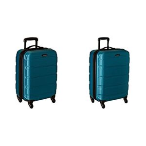 samsonite omni pc hardside spinner set (20"/24"), caribbean blue