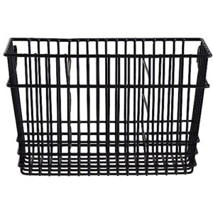 Kitchen Details Cutlery Basket | Hanging | Attach to Standard Dish Drying Rack | Utensil Caddy | Vinyl Coated | 3 Compartment | Black