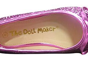 The Doll Maker Glitter Ballet Flat-TD171001B-1 Fuchsia